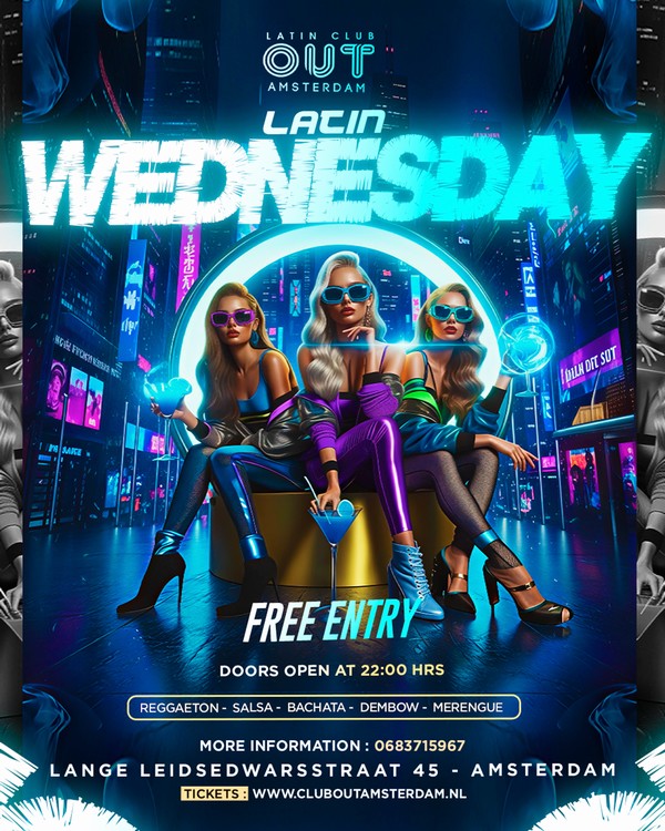 Miercoles Latino - Latin Club OUT Amsterdam - donderdag 27 augustus 2026